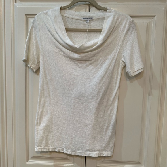 James Perse | Tops | James Perse Cream Cowl Neck Blouse | Poshmark